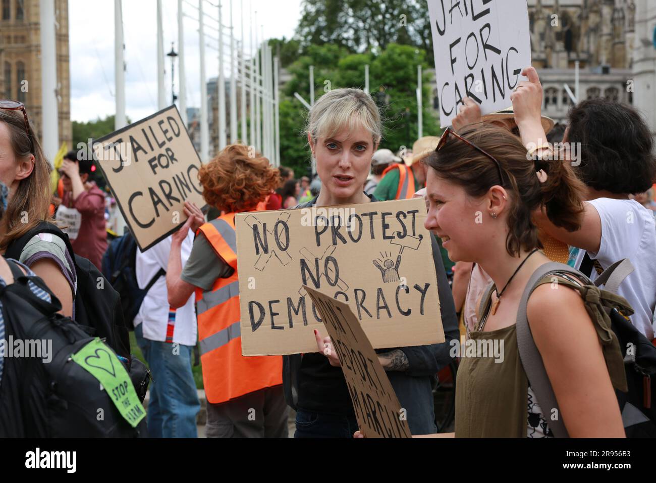 London Uk 24 June 2023 Just Stop Oil And Extinction Rebellion March
