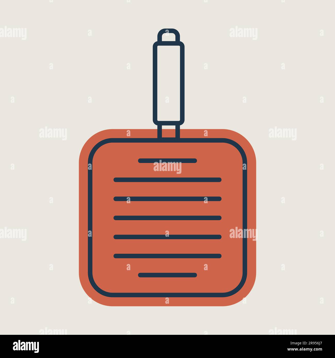 Grill pan vector icon. Kitchen appliance. Graph symbol for cooking web ...