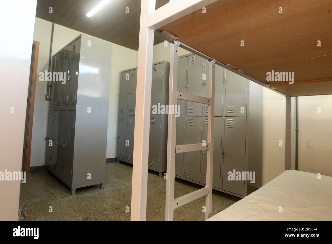 gandu, bahia, brazil - may 20, 2023: dormitory of a lodge in a platoon ...