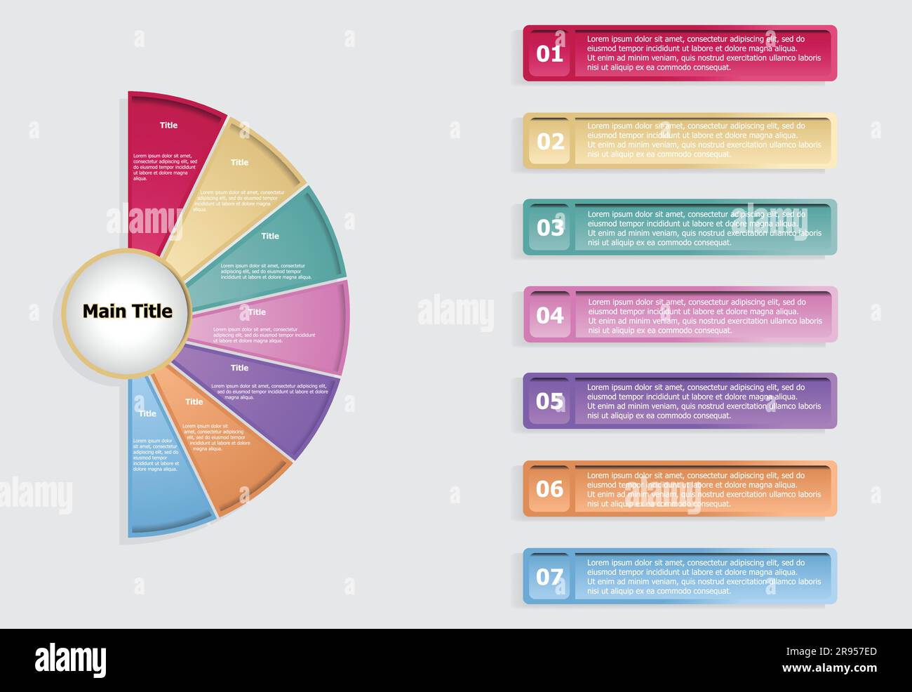 Modern infographic template design vector for web design, UI apps ...
