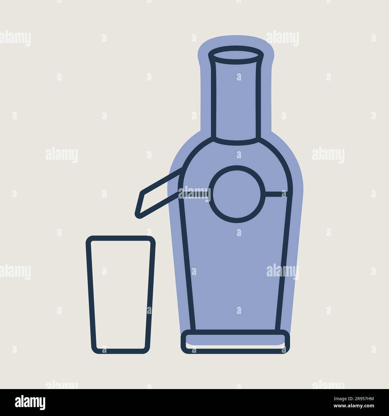 Electric juicer vector icon. Kitchen appliance. Graph symbol for ...