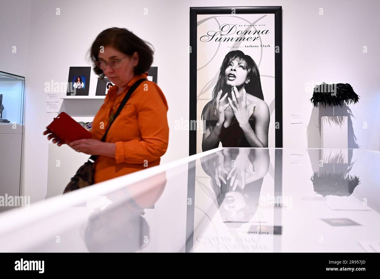 New York, USA. 23rd June, 2023. A visitor walks through the Donna ...