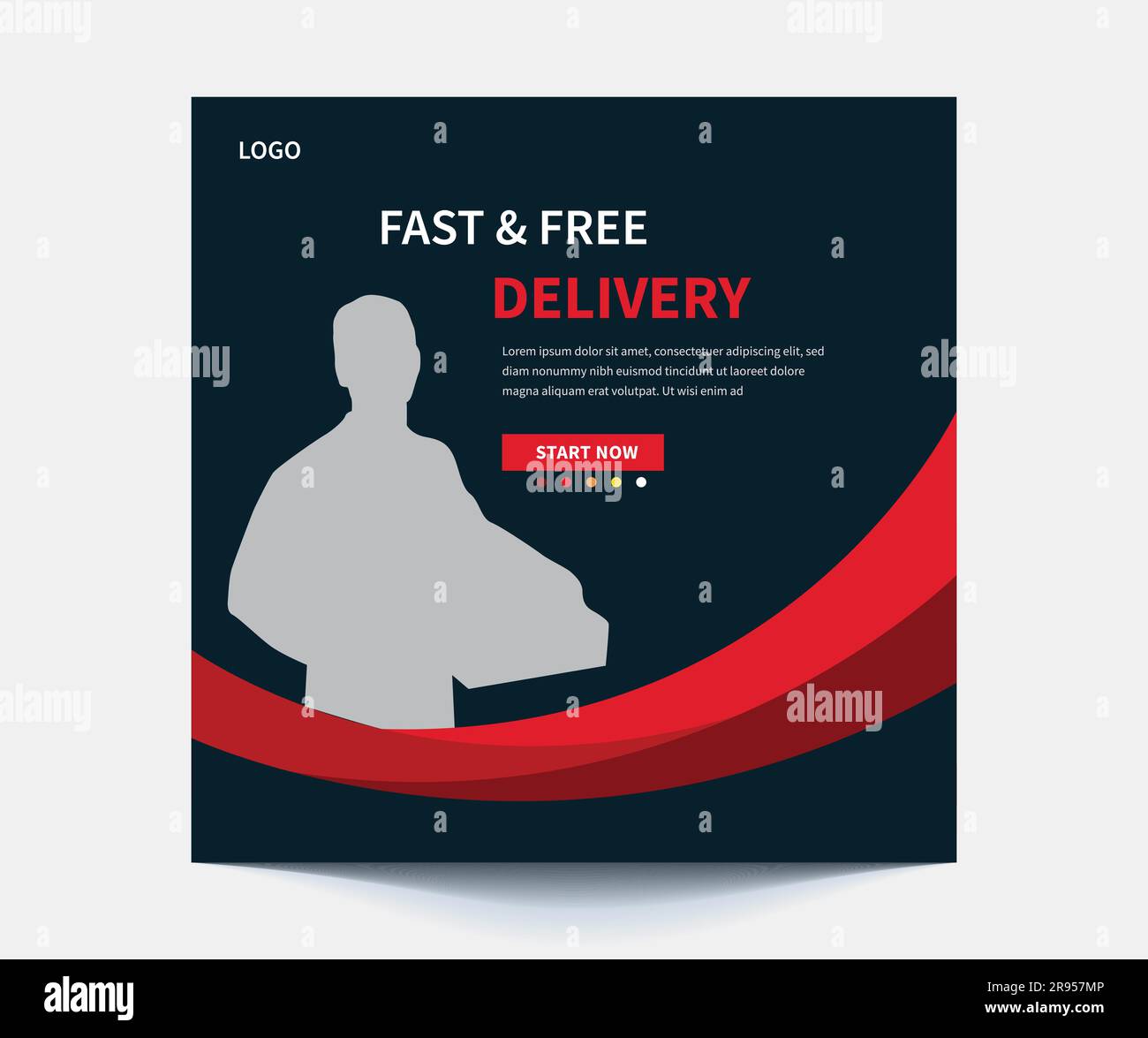 Home Delivery Service Poster Template For Business Promotion Express Delivery Service Social