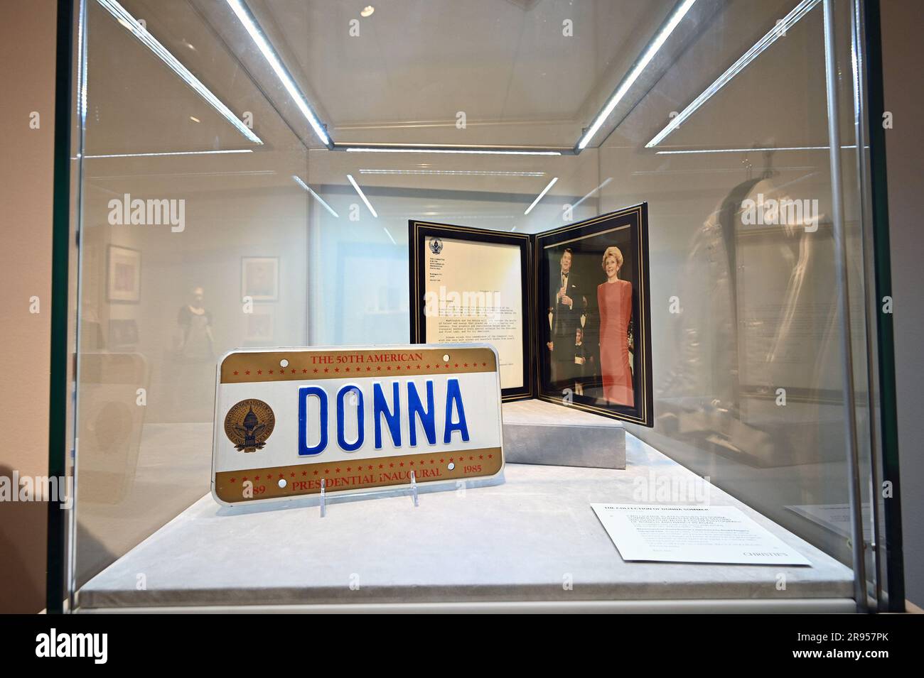 New York, USA. 23rd June, 2023. A license ‘Donna' license plate at the ...