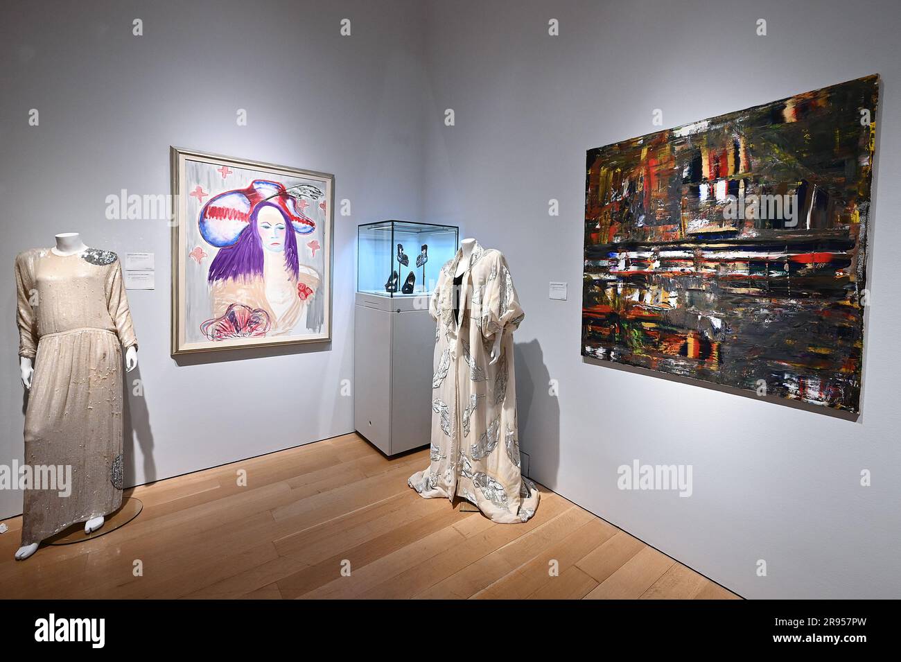 New York, USA. 23rd June, 2023. Dresses, paintings and shoes on from ...