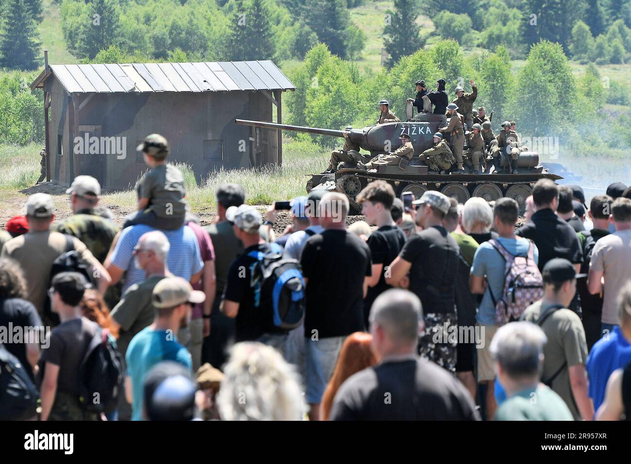 Day of Czech military ground forces Bahna 2023 in former military area ...