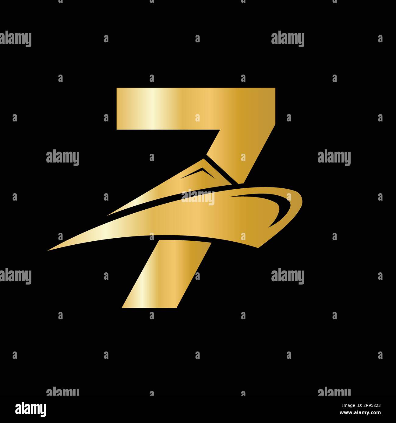 Initial Letter 7 Cruise Ship Logo Boat Icon. Yacht Symbol, Marine ...