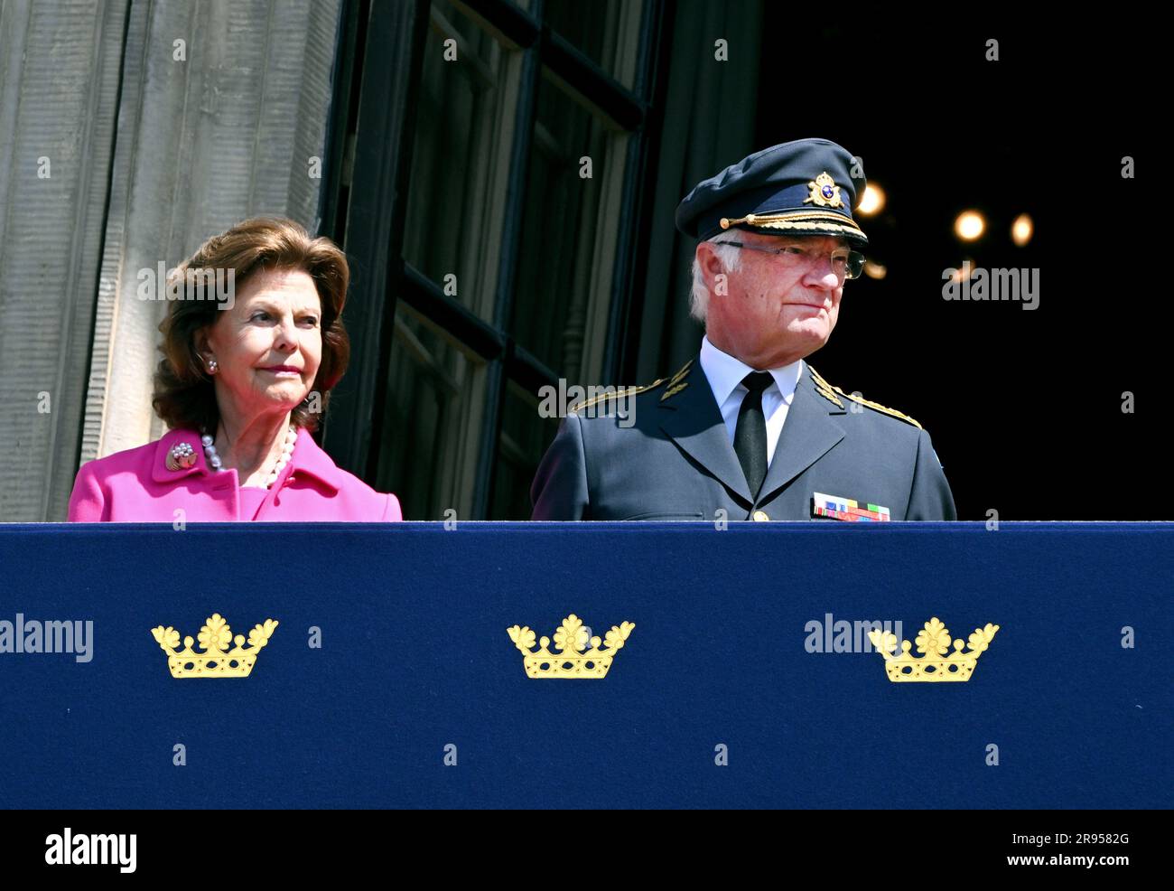 Queen Silvia and King Carl Gustaf take part in the celebration of 500 ...
