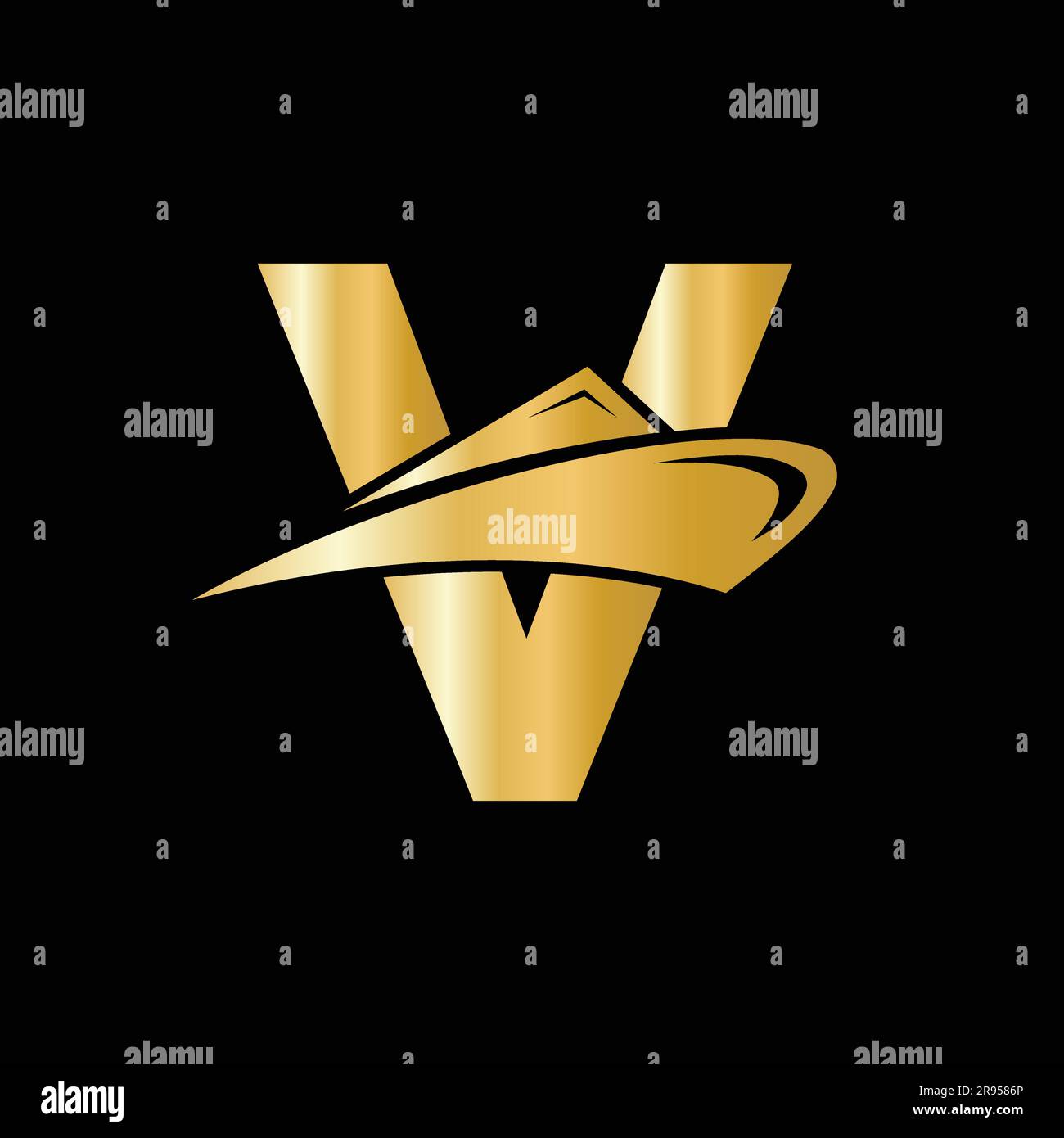 Initial Letter V Cruise Ship Logo Boat Icon. Yacht Symbol, Marine ...