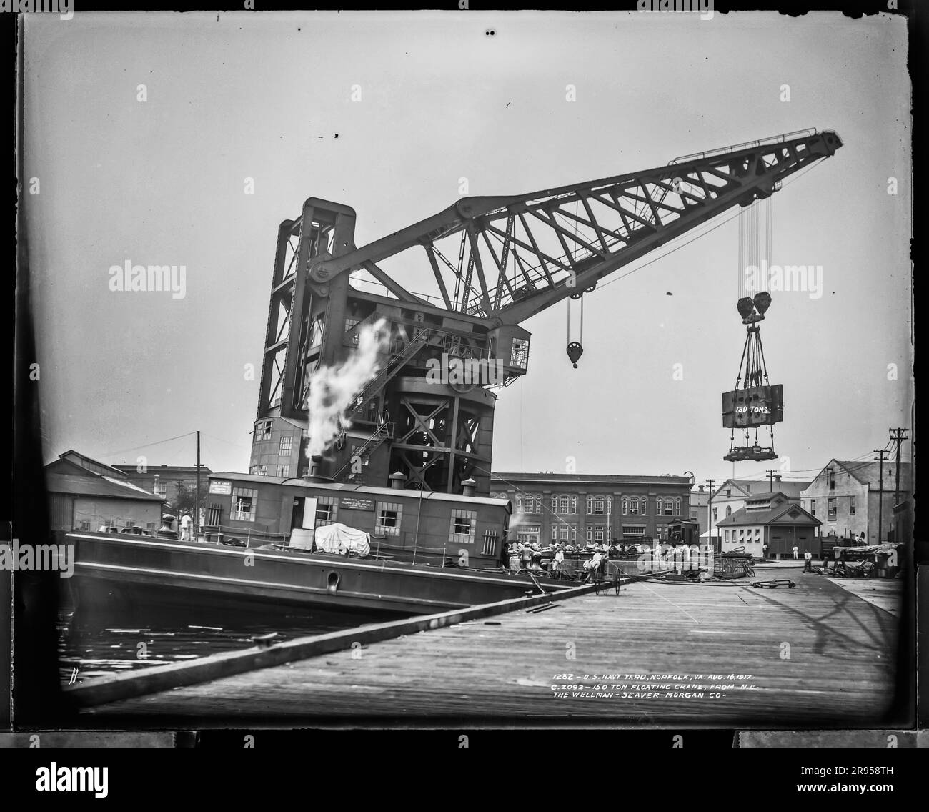 Historic photographs of the Norfolk Naval shipyard located in the Fifth ...