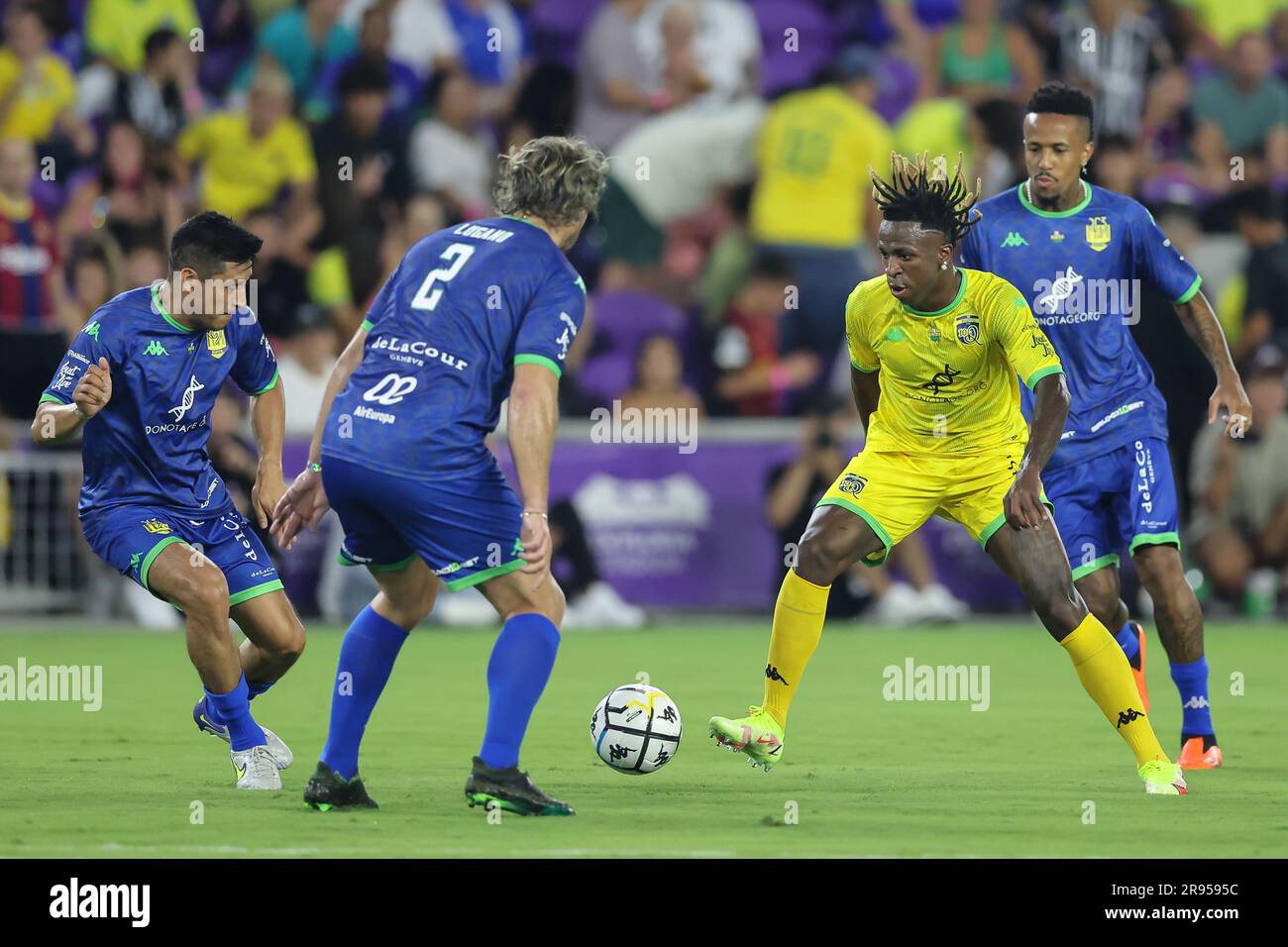 June 23, 2023: Team Ronaldinho VINI JR. (7) in action during the The ...