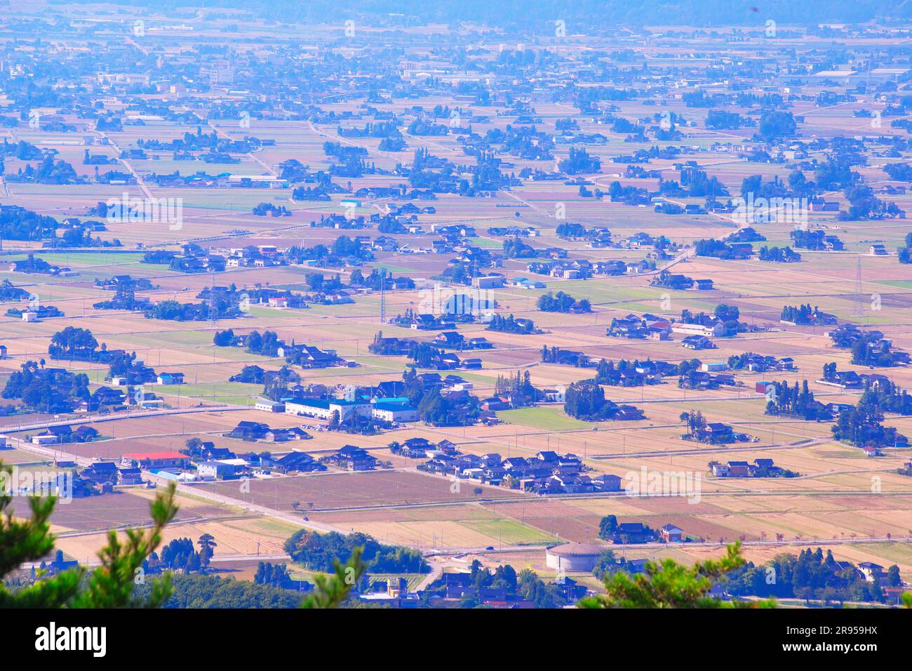 Sankyoson village(Scattered houses in a village Stock Photo - Alamy