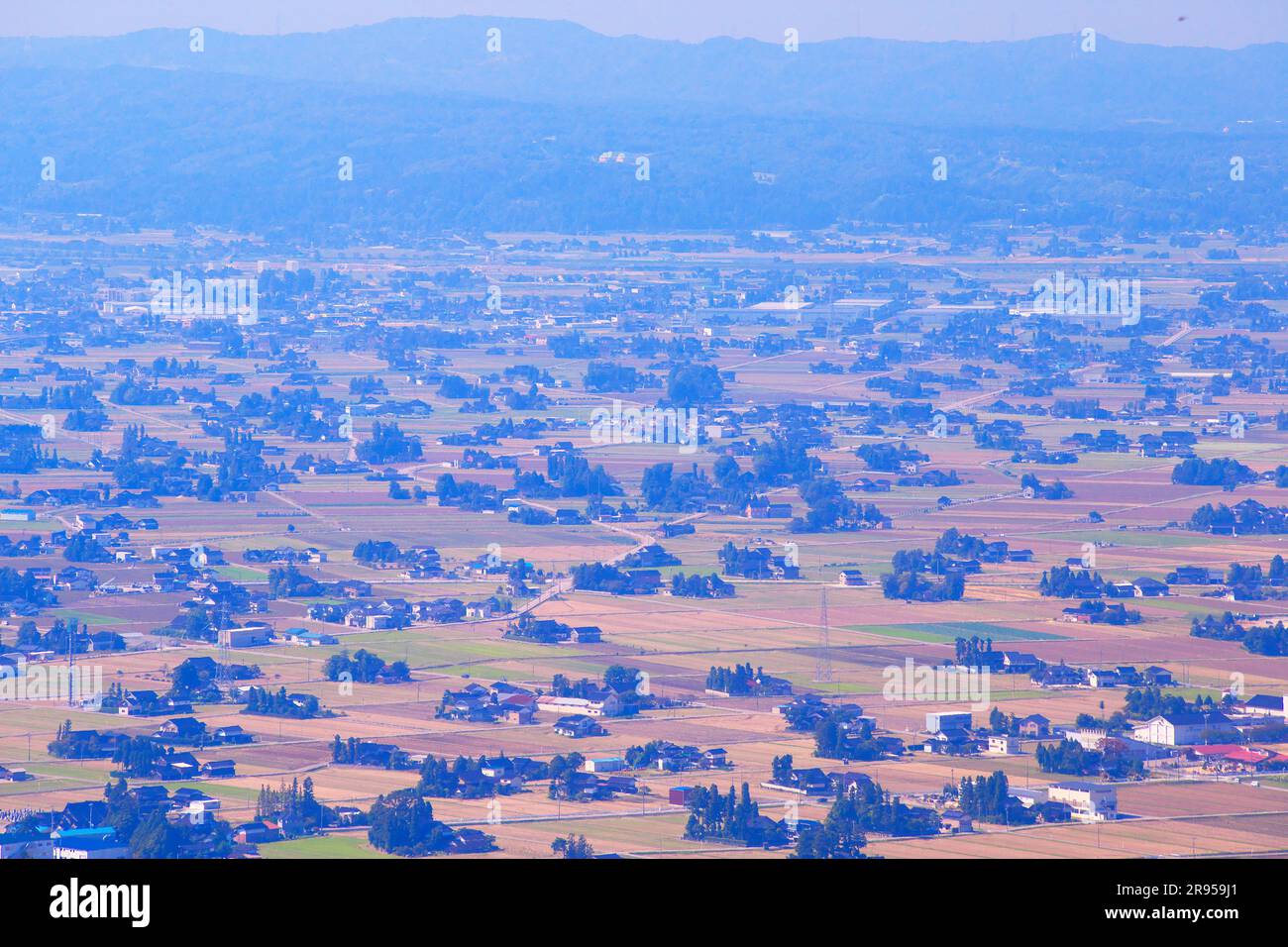 Sankyoson village(Scattered houses in a village Stock Photo - Alamy