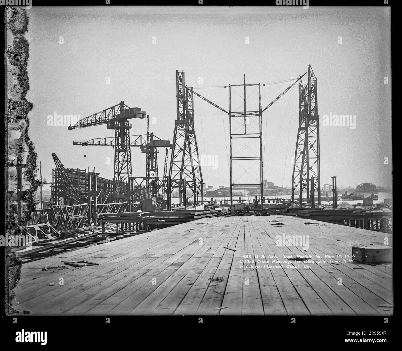 Historic photographs of the Norfolk Naval shipyard located in the Fifth ...