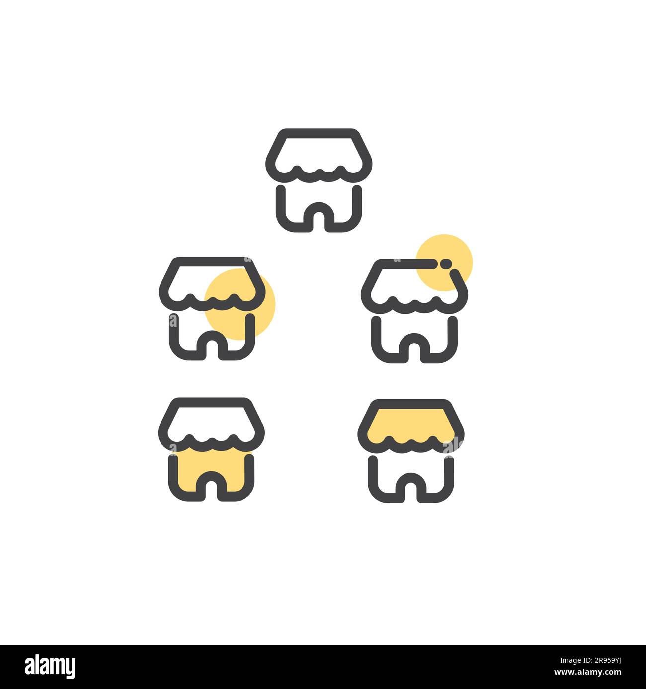 Store icon vector. Simple store sign in modern design style Stock ...