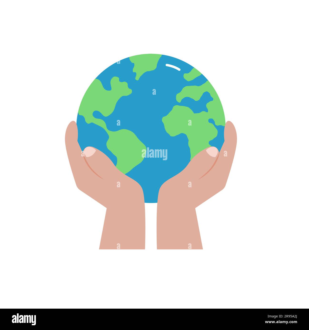 Hand protect earth Stock Vector Image & Art - Alamy