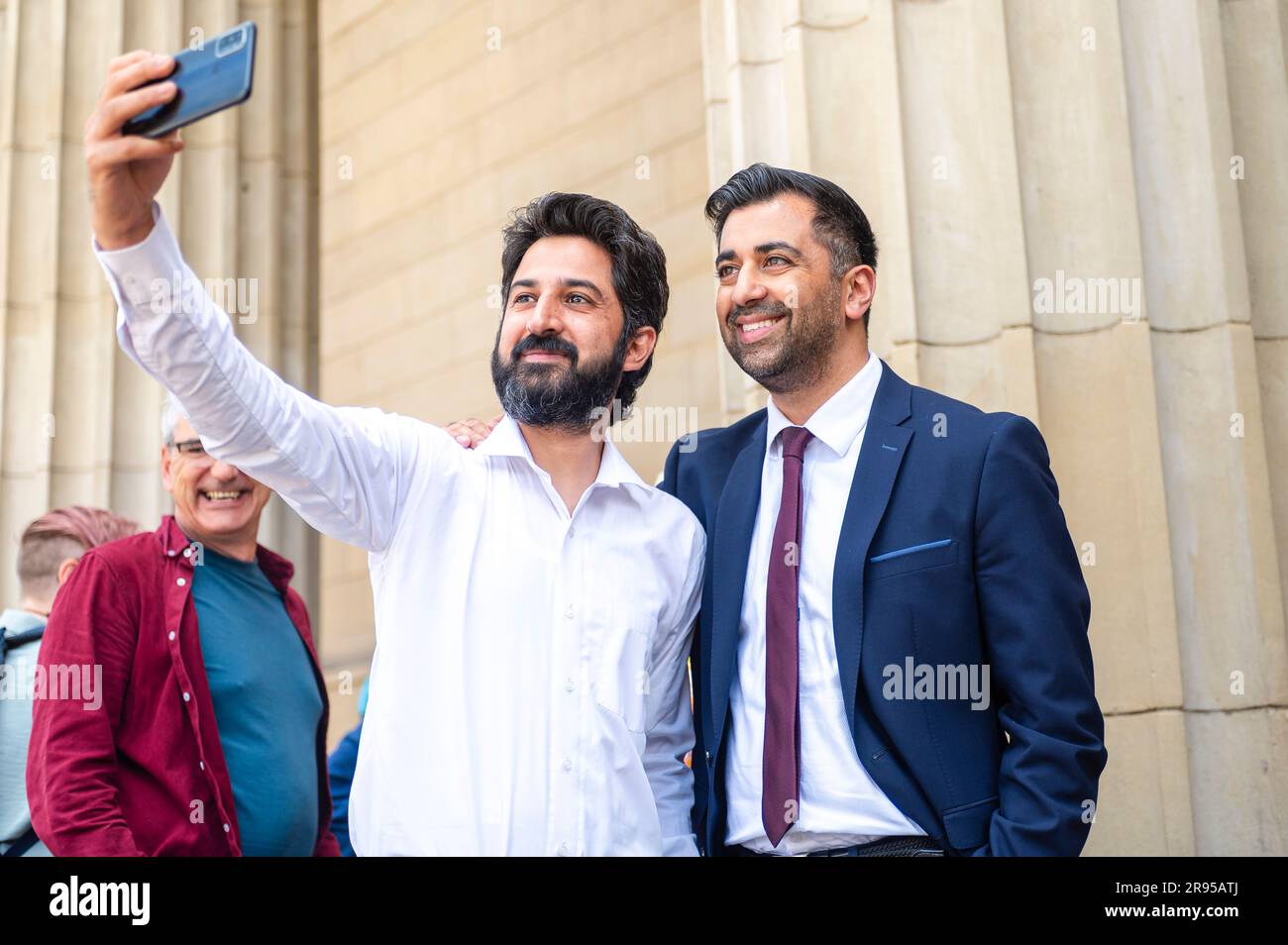 Dundee, UK. 24th June, 2023. First Minister Humza Yousaf meets with SNP ...