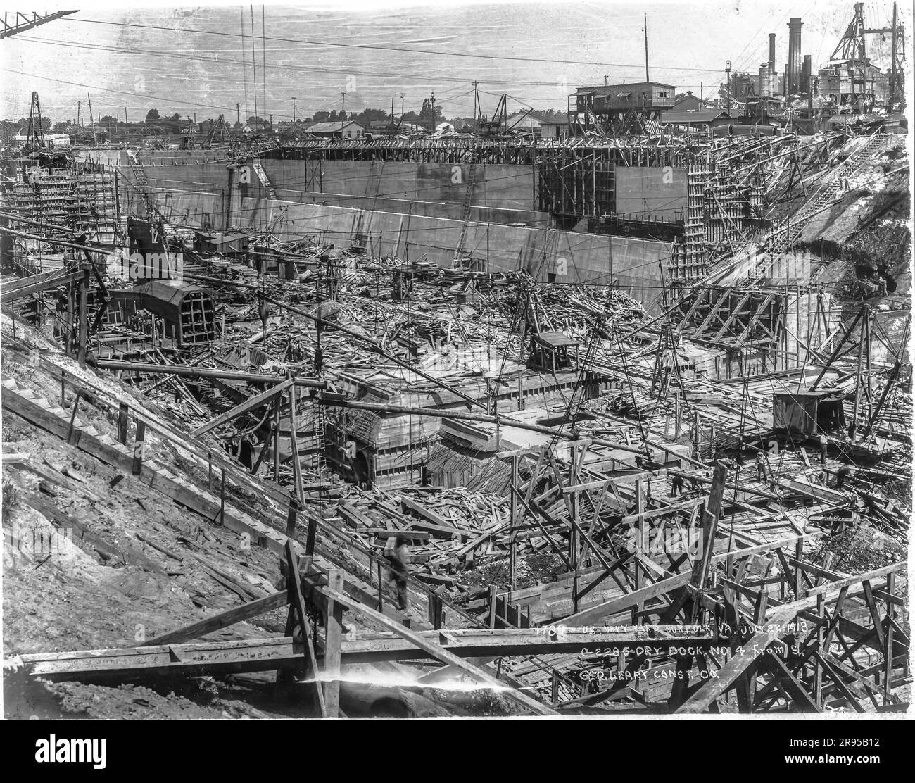 Historic photographs of the Norfolk Naval shipyard located in the Fifth ...