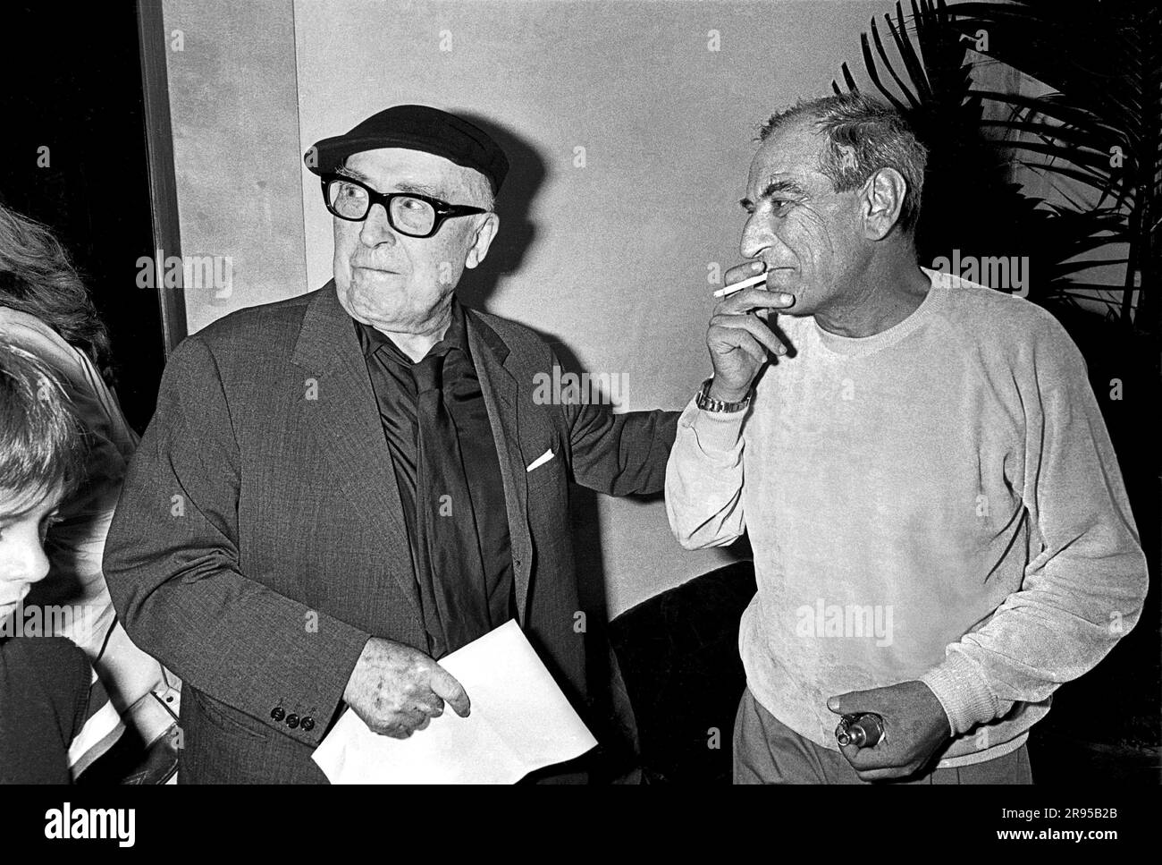 the italian writers Cesare Zavattini and Goffredo Parise at Venice film ...