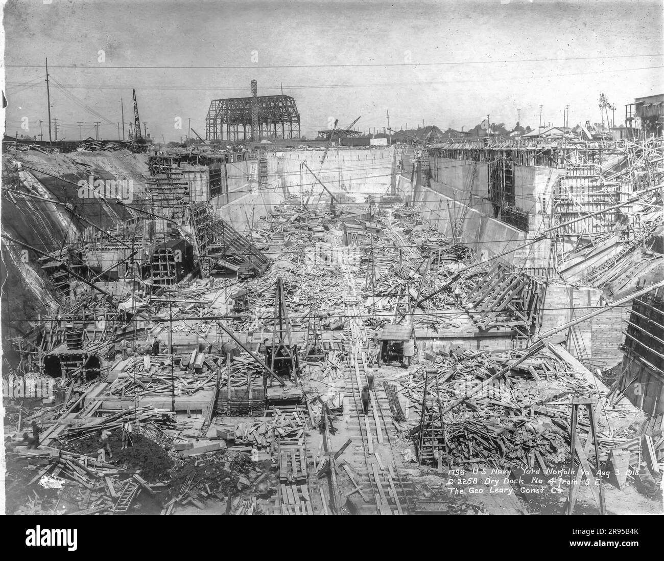 Historic photographs of the Norfolk Naval shipyard located in the Fifth ...