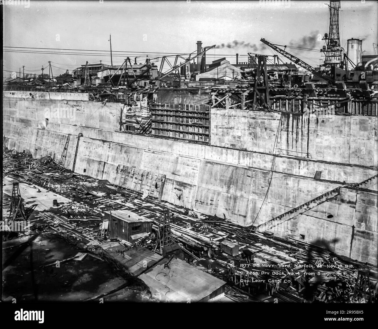 Historic photographs of the Norfolk Naval shipyard located in the Fifth ...