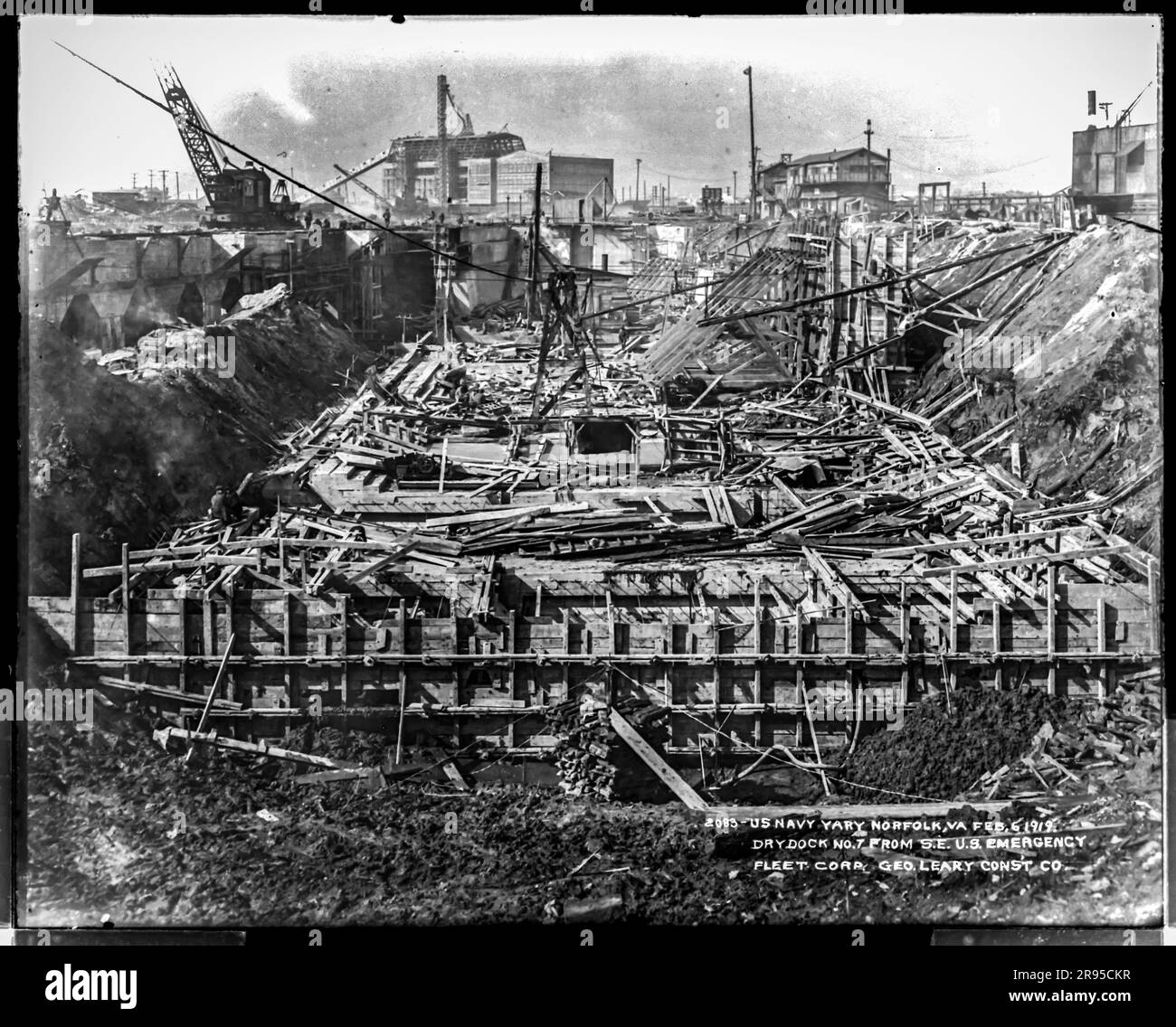 Historic photographs of the Norfolk Naval shipyard located in the Fifth ...