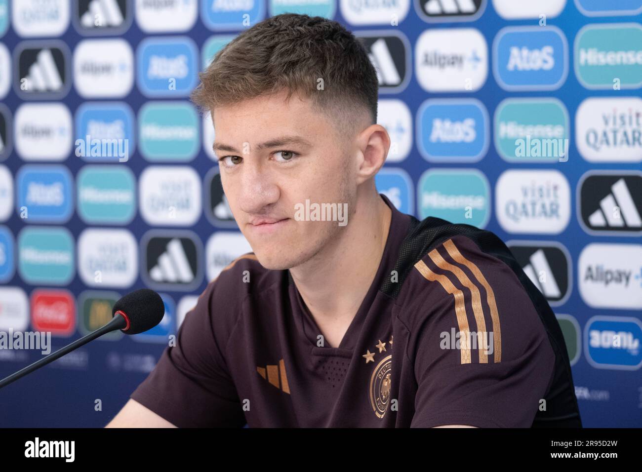 Batumi, Georgia. 24th June, 2023. Angelo Stiller, player of the German ...