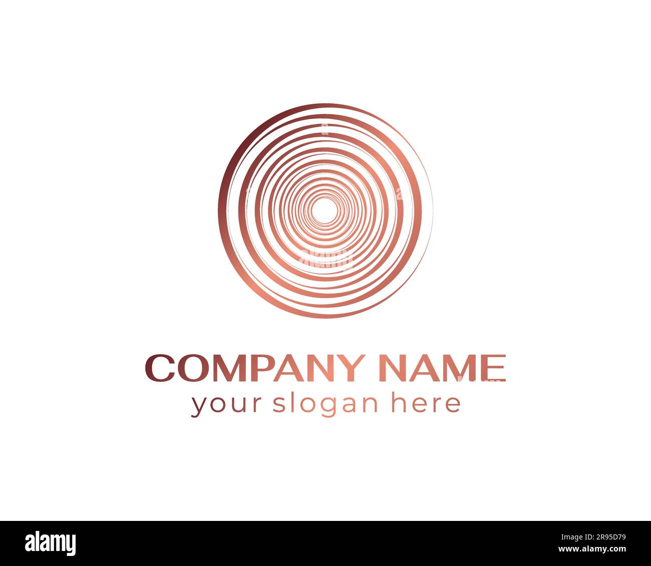 Circle and rings logo. Abstract universal logo for business.Swirling ...