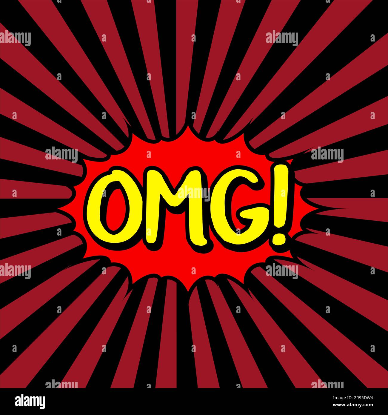 omg text comic style Stock Vector Image & Art - Alamy