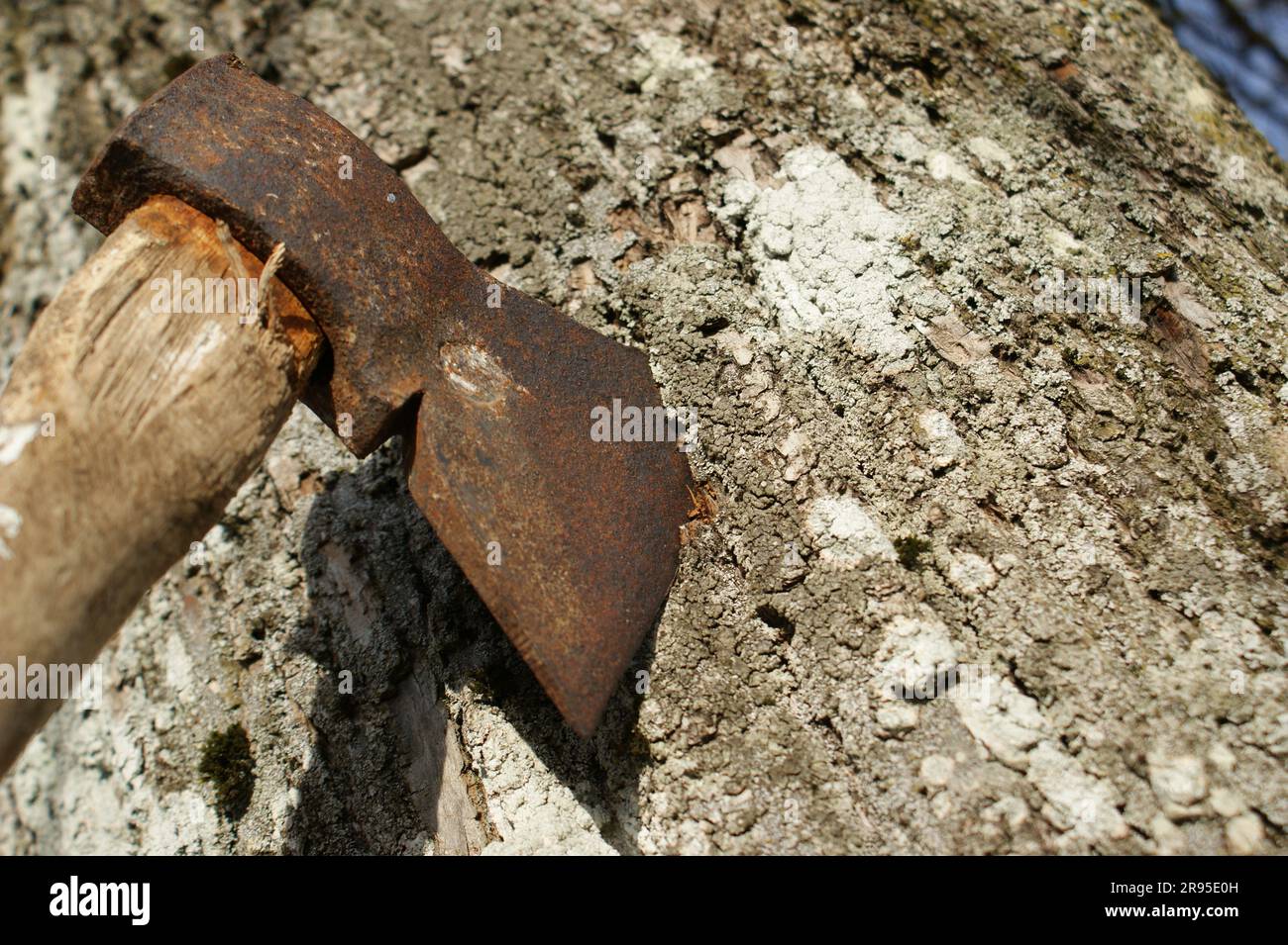 Old dirty axe hi-res stock photography and images - Alamy