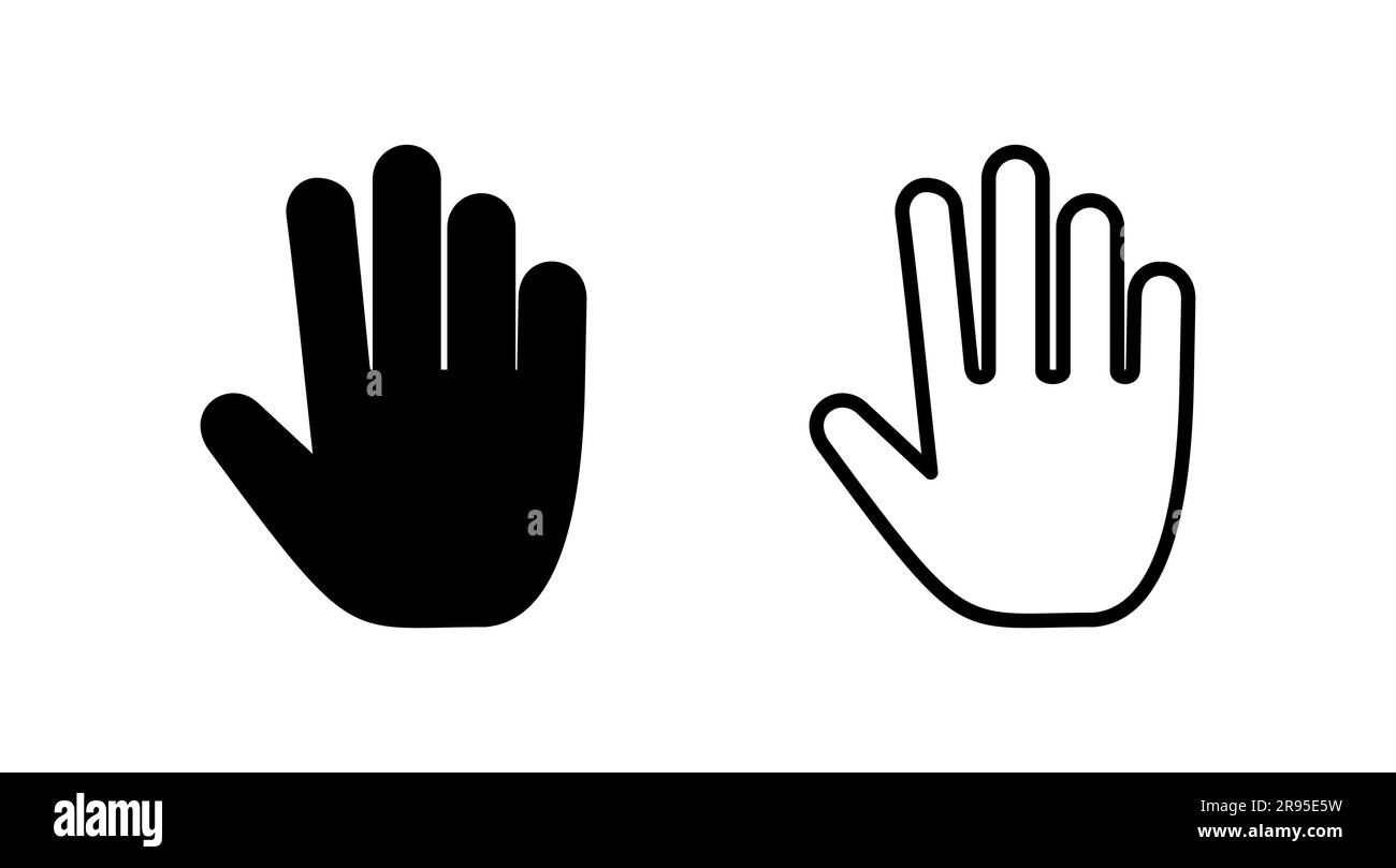 Hand icon vector. hand symbols. palm Stock Vector Image & Art - Alamy