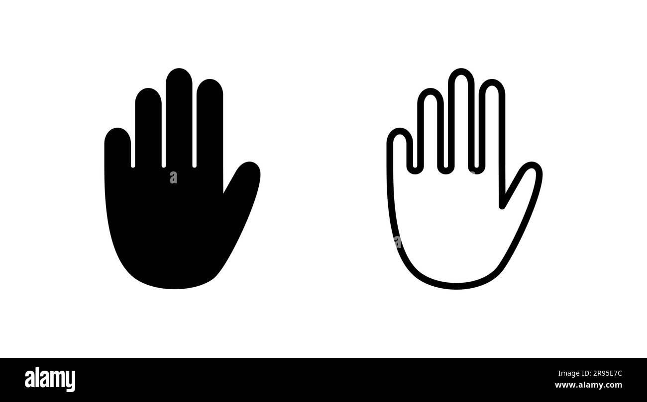 Hand icon vector. hand symbols. palm Stock Vector Image & Art - Alamy
