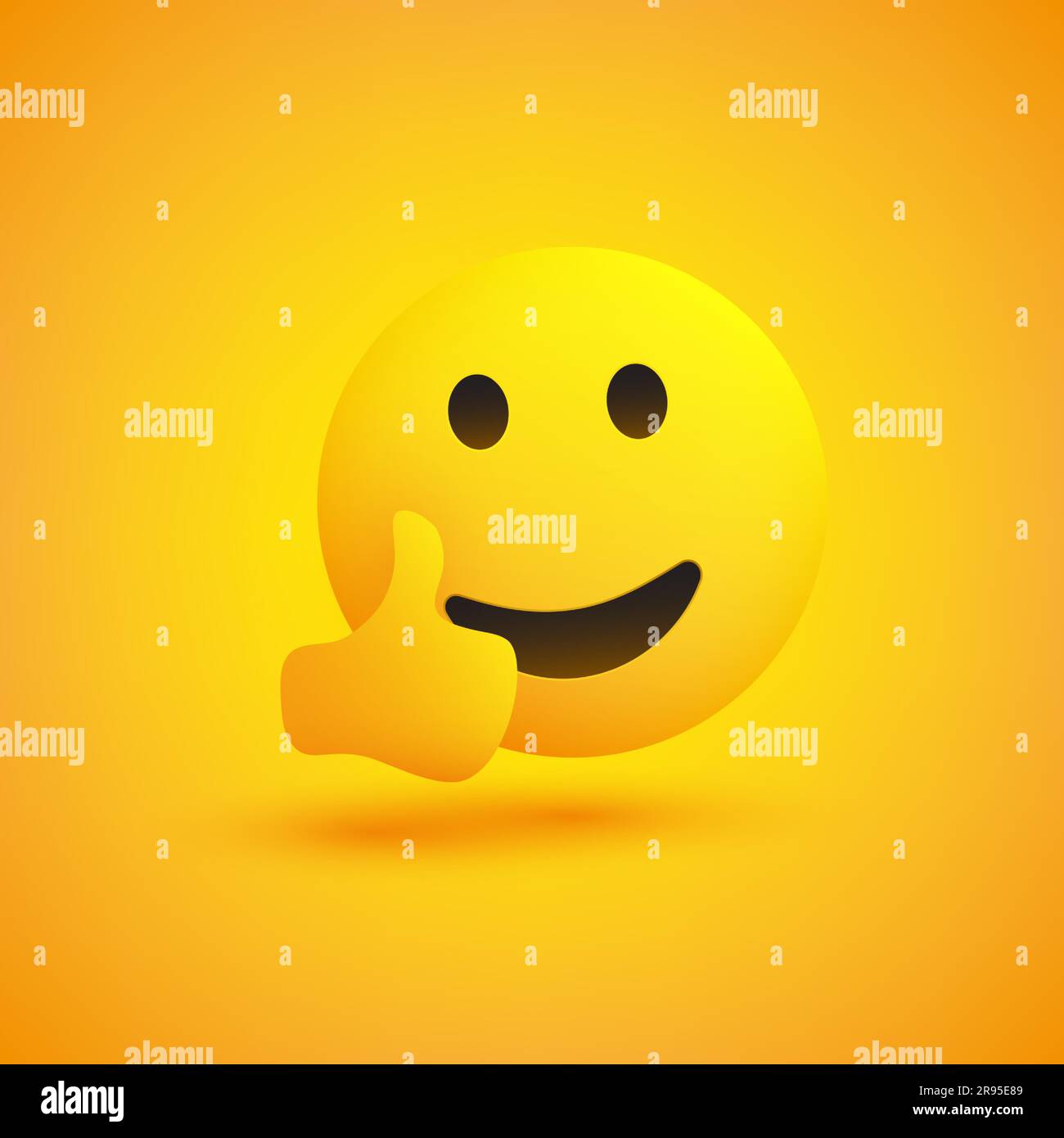 Smiley emoticon facial expression ok hi-res stock photography and ...