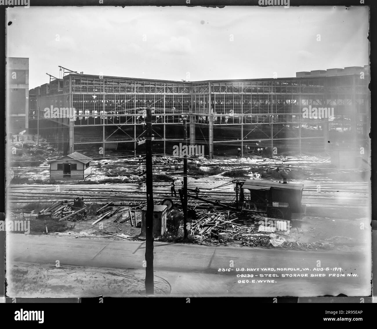 Historic photographs of the Norfolk Naval shipyard located in the Fifth ...