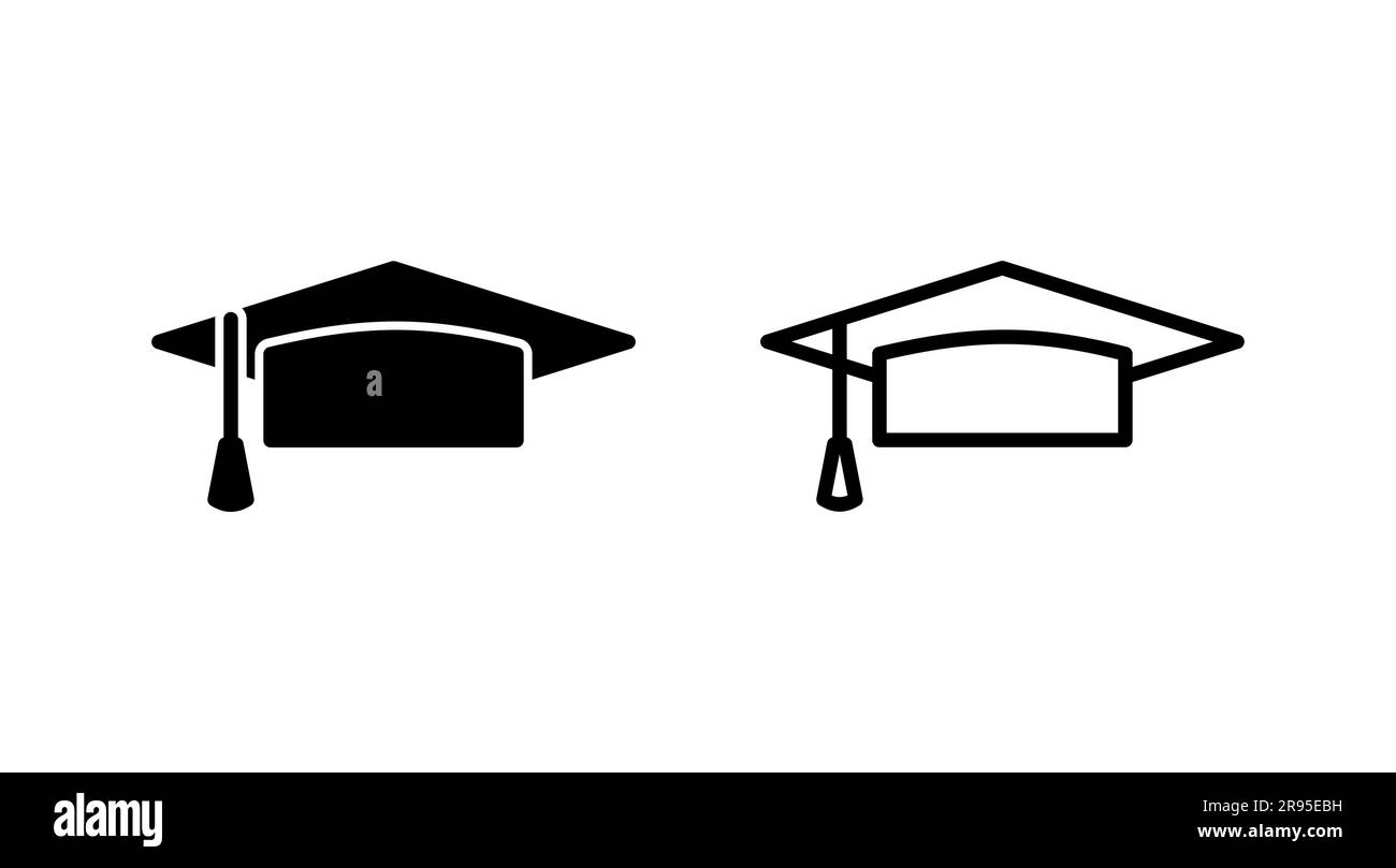 Education icon vector. graduation cap icon vector Stock Vector Image ...