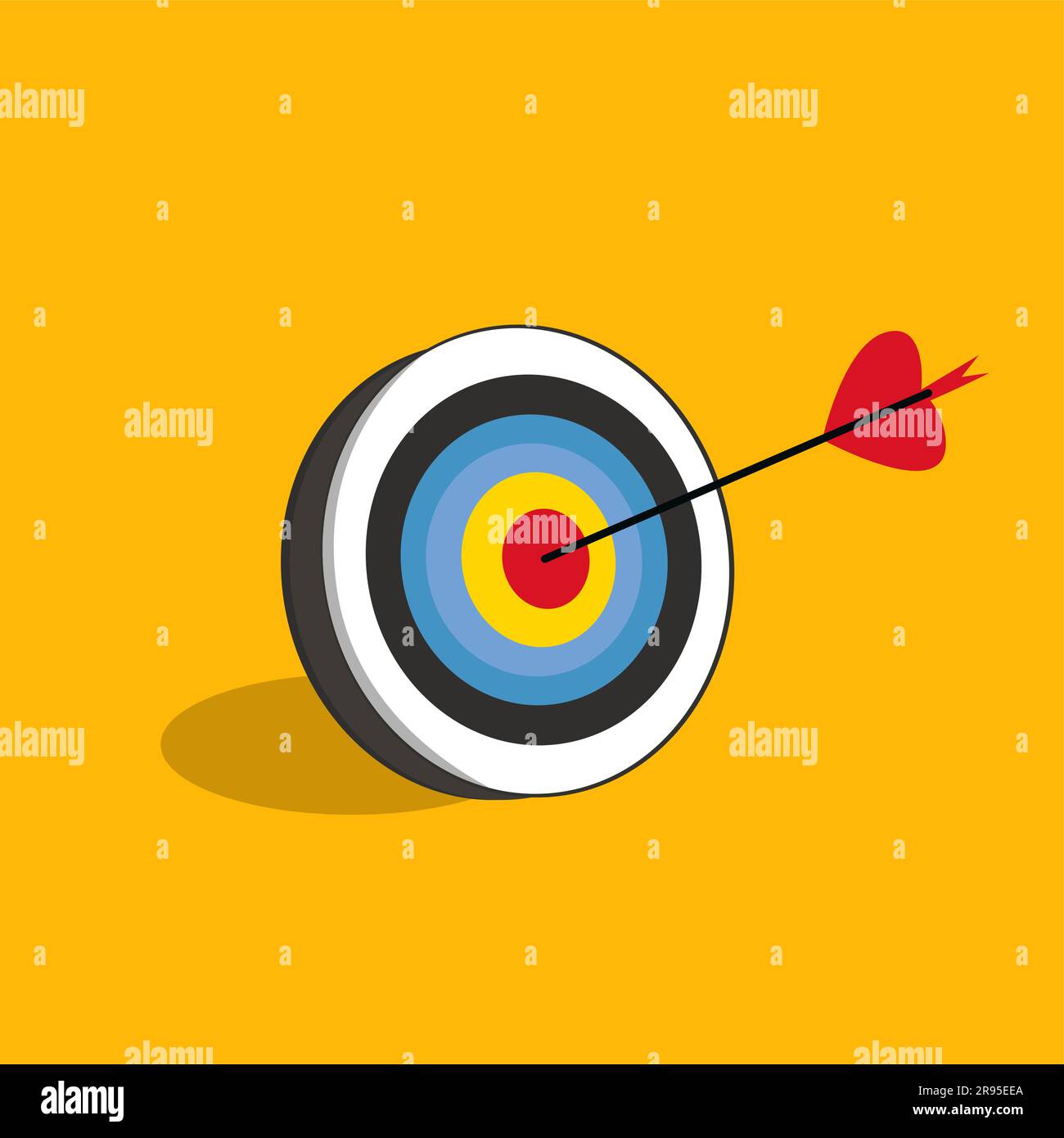 Successful business hitting target Stock Vector Images - Alamy