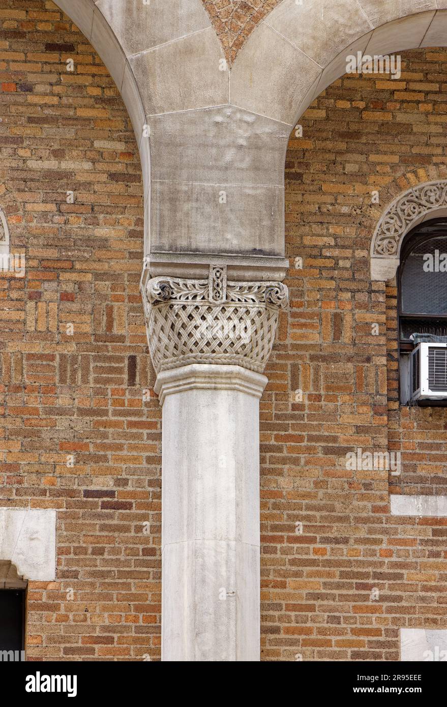 Column detail: Al Hirschfeld Theatre, distinctive for its Moorish ...
