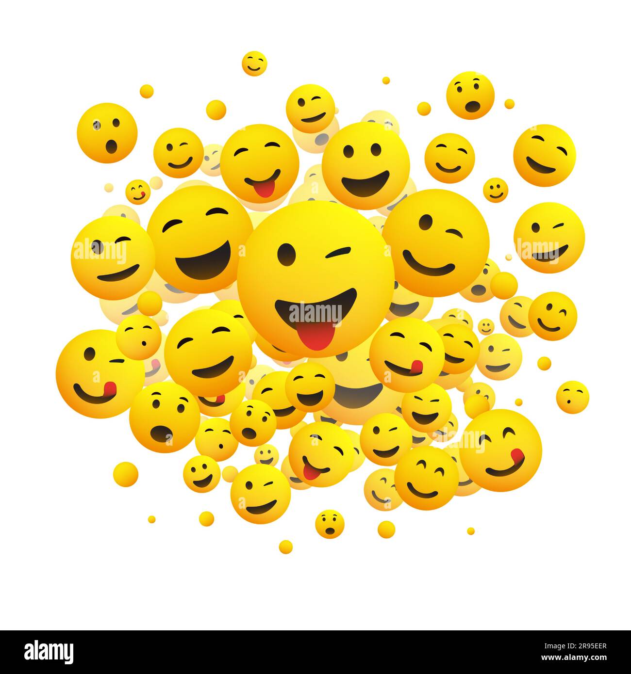 Various Faces, Emoticons - Lots of Laughing, Smiling, Winking Emoticons ...