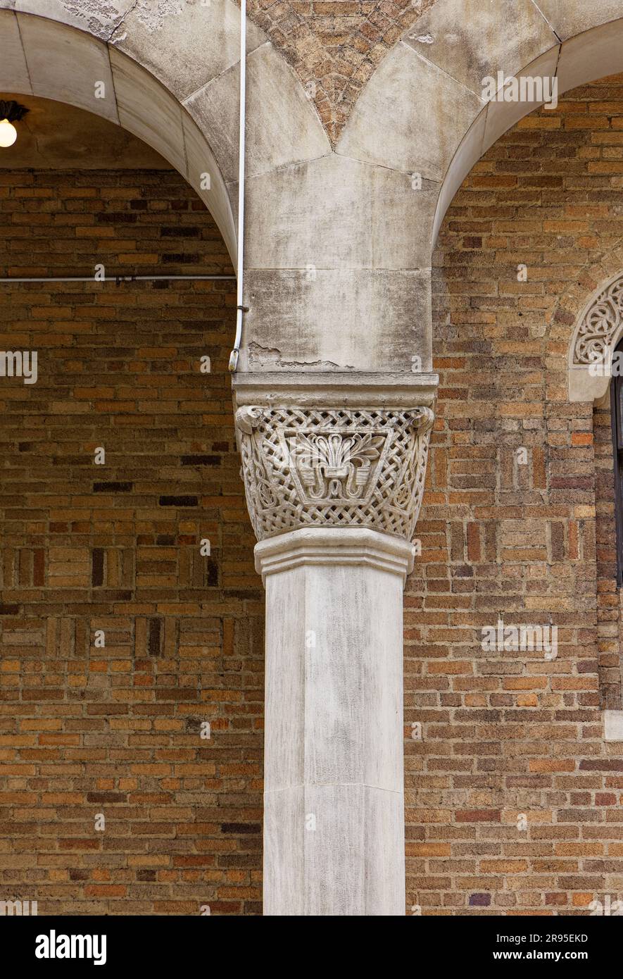 Column detail: Al Hirschfeld Theatre, distinctive for its Moorish ...
