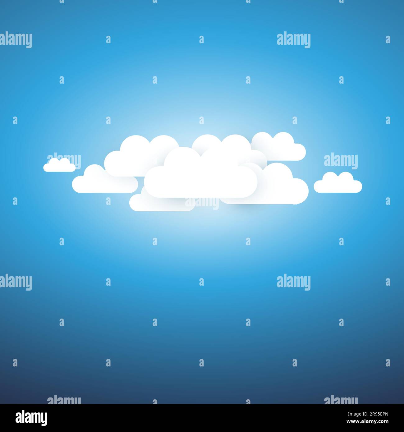 Abstract Cloudy Sky, Sunshine Background - Template for Posters, Flyers ...