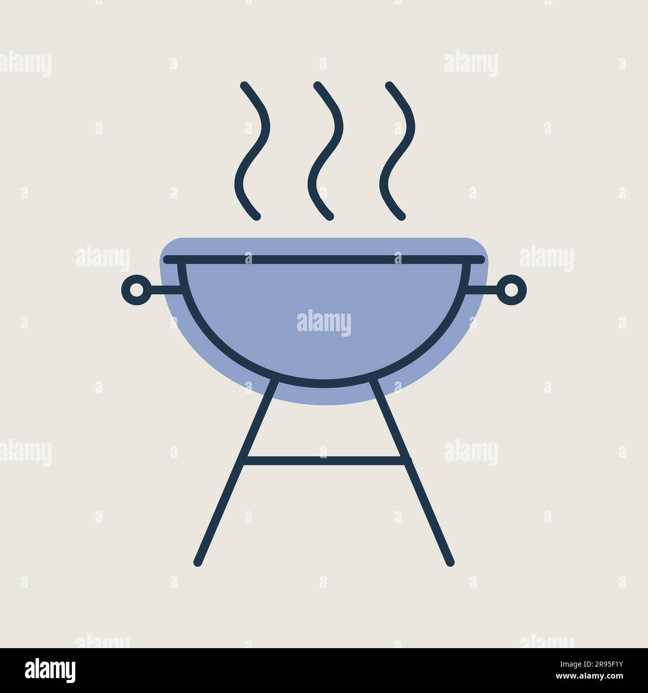 Grill BBQ cookout vector isolated icon. Graph symbol for cooking web ...