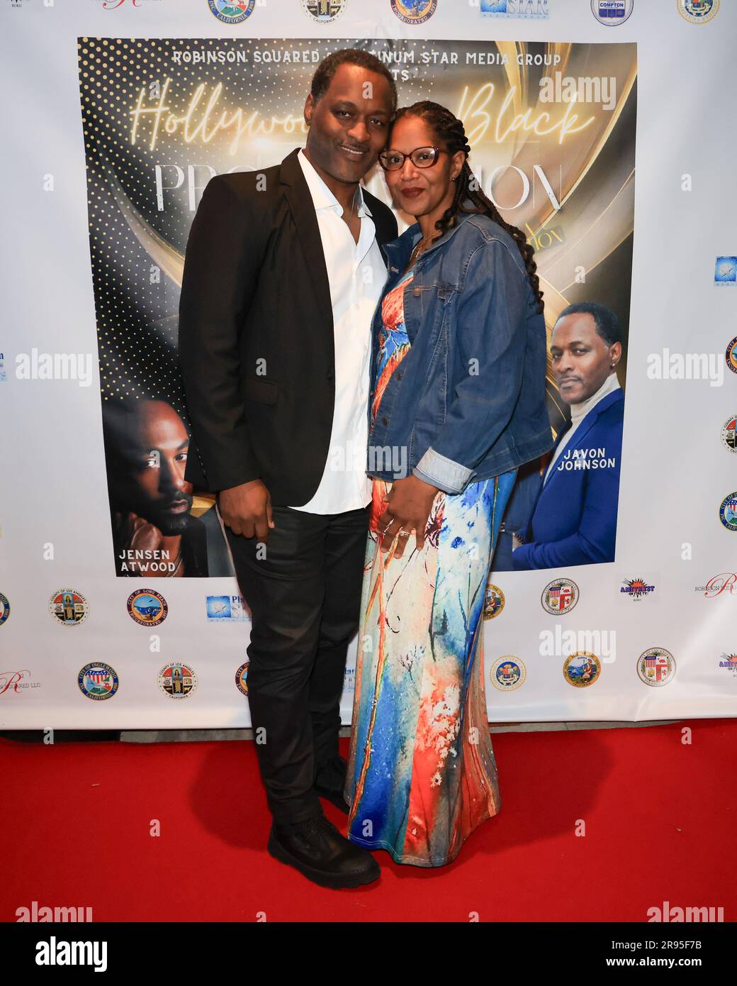 Los Angeles, California, USA. 22nd June, 2023. Javon Johnson and his wife Pastor Paula Johnson ...