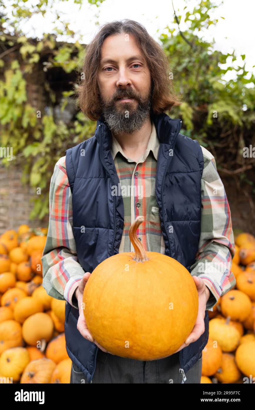 Bearded farmer pumpkin on hi-res stock photography and images - Alamy
