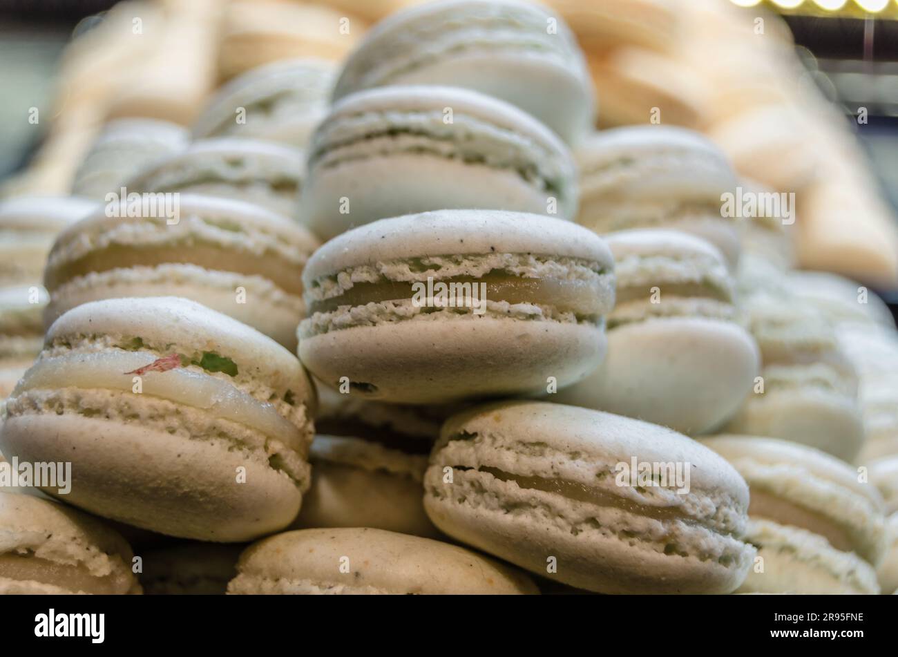 Macarons in a French pastry shop Stock Photo - Alamy