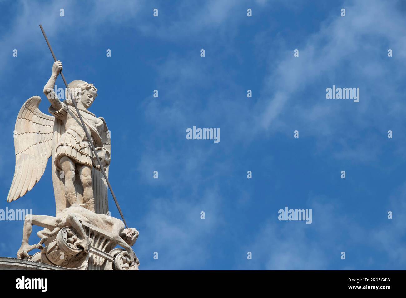 Angel Killing Demon Statue