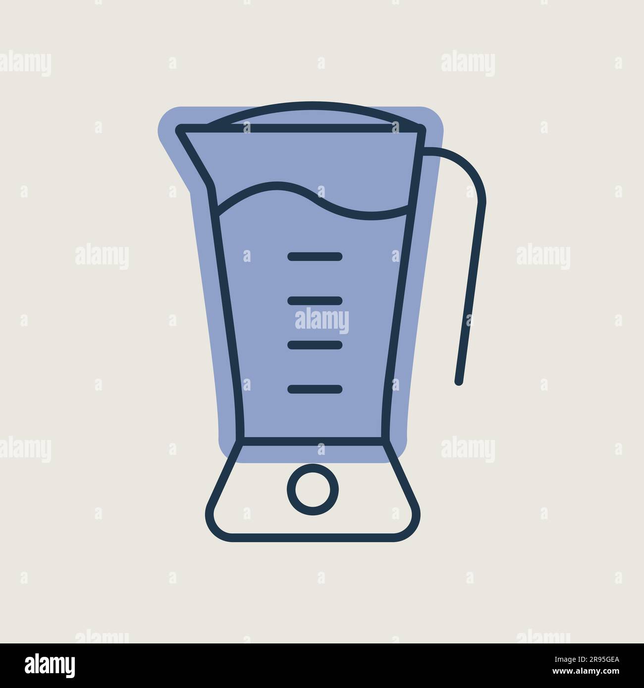 Electric blender vector icon. Kitchen appliance. Graph symbol for ...