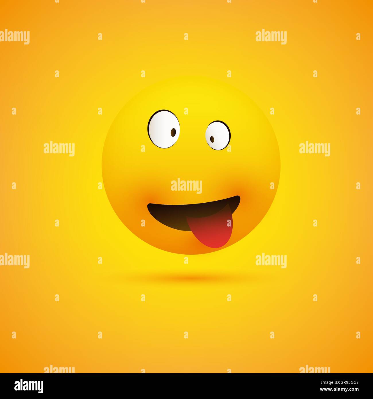 Simple Smiling Crazy Emoticon with Squinting Eyes and Tongue Stuck Out ... Simple Smiling Crazy Emoticon with Squinting Eyes and Tongue Stuck Out ...