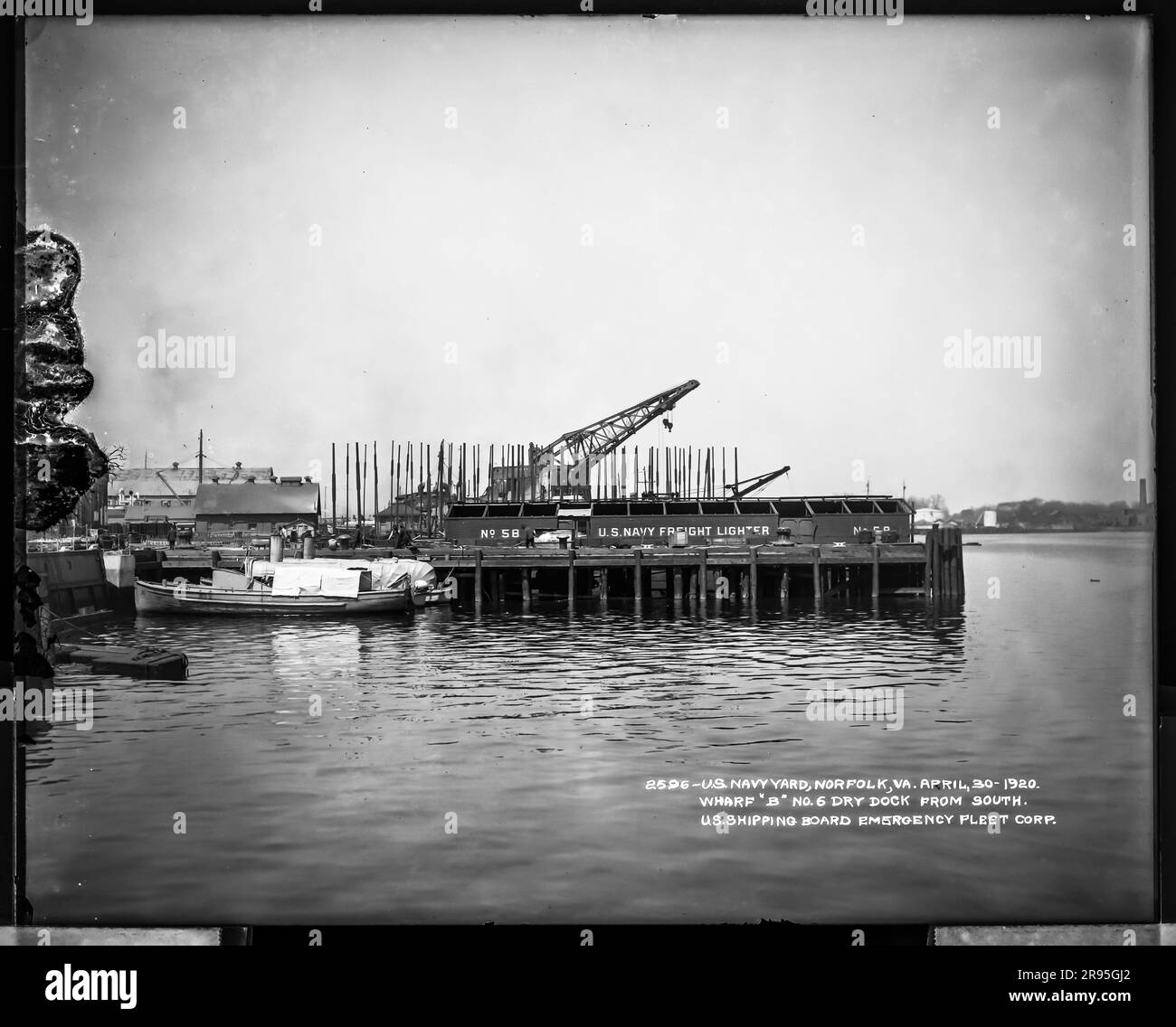 Historic photographs of the Norfolk Naval shipyard located in the Fifth ...
