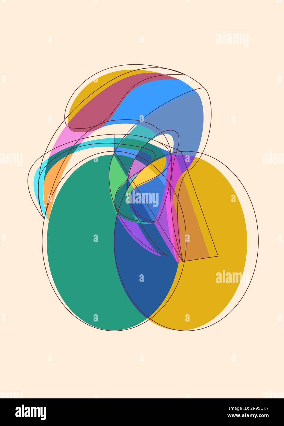 road bike contemporary abstract style cycling vector illustration Stock ...