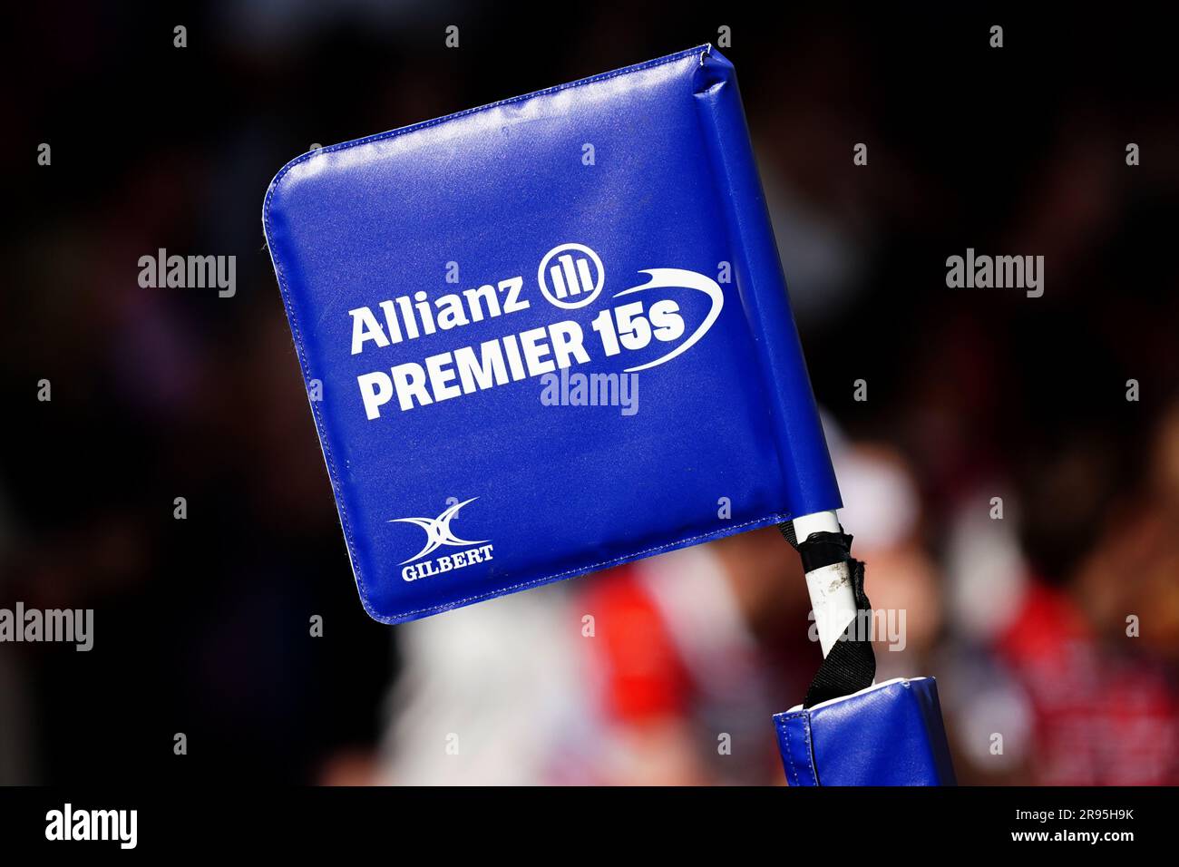 A detailed view of an Allianz Premier 15s flag post during the Allianz ...